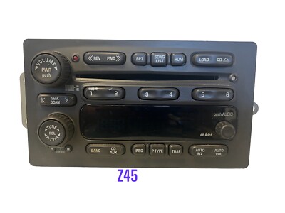 03 06 GMC Chevrolet OEM Factory RDS Stereo AM FM Radio 6 Disc Changer ...