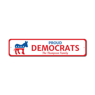 Custom Democrat Republican Sign Election Political Family Party ...