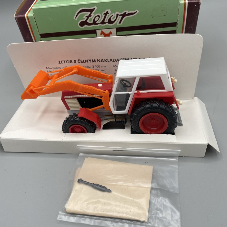 RARE Czech IGRA Plastic Zetor Front Loader Tractor ND 5-014 original ...