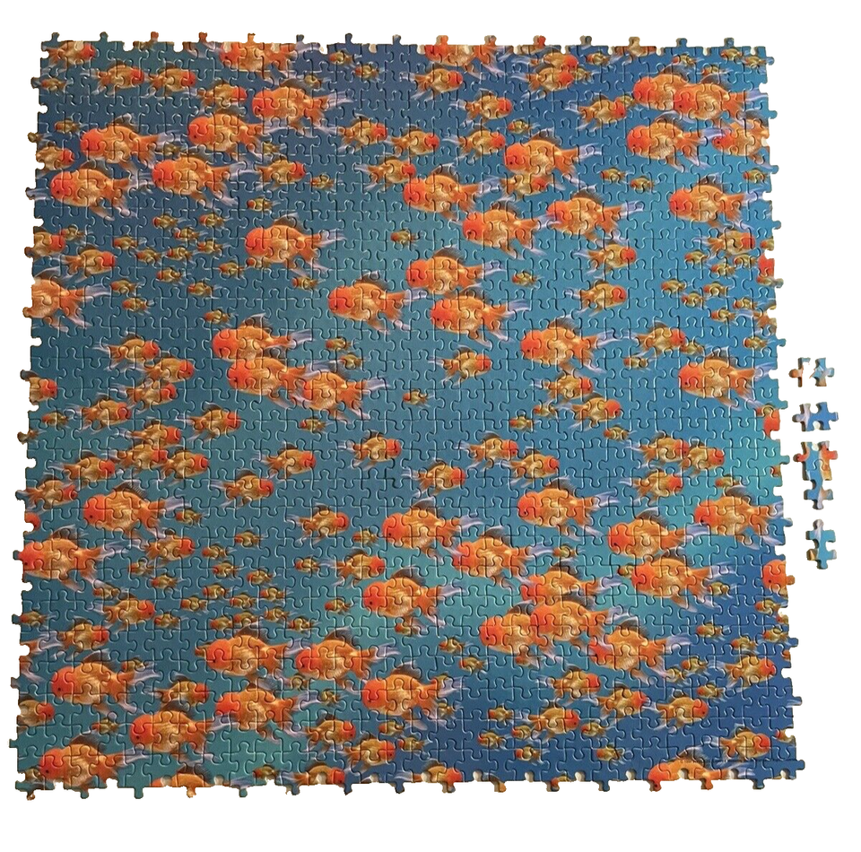 BePuzzled Impossibles Puzzle Fish & Chips Borderless 750+5 xPcs 1994 ...