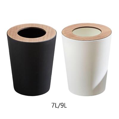 Trash Cans Durable Dustbin without Lid Opening Top Waste Basket Toilet ...