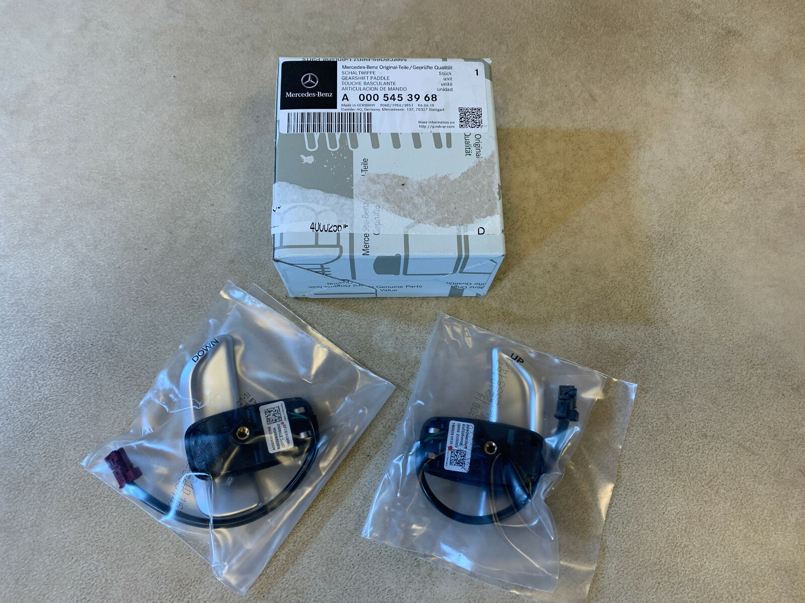 Mercedes AMG GENUINE Steering Wheel Shift Paddles Left & Right ...