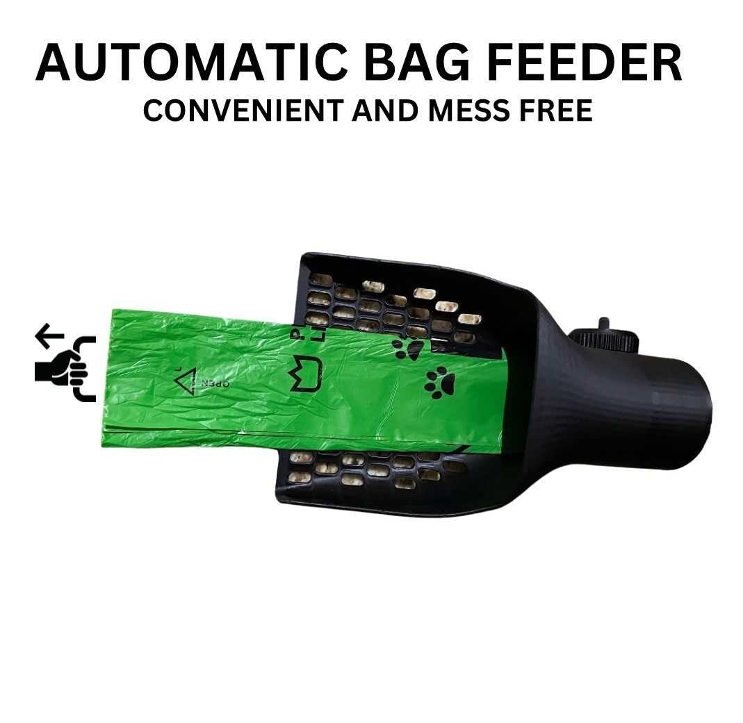 Super Pooper Scooper with bag attachment Easy to use Size Portable Pet ...