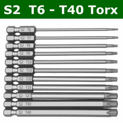 11Pcs Long Reach Torx Hex Bit Set Tamper Proof Security Screwdriver ...