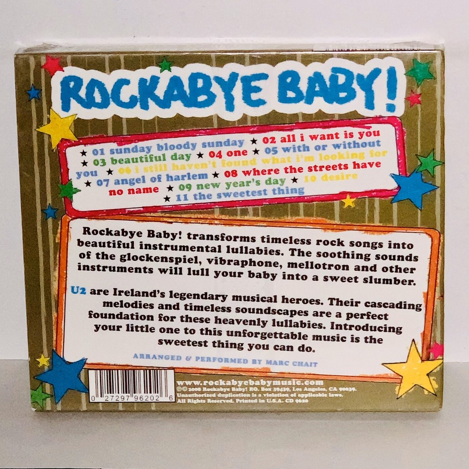 Factory Sealed Rockabye Baby! Lullaby Renditions of U2 by Rockabye Baby ...