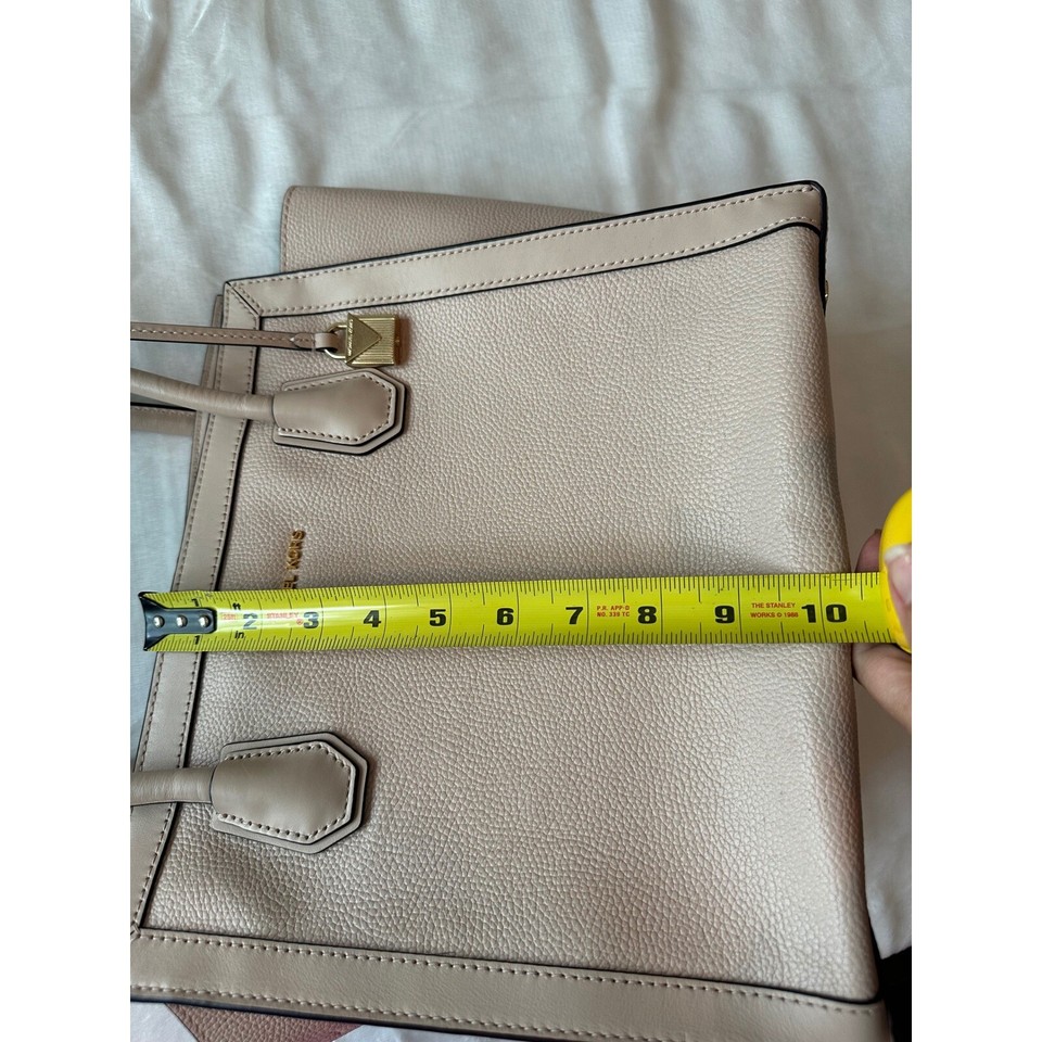 Michael Kors Mercer Studio LargeEast/West Leather Tote Purse Bag Pink ...