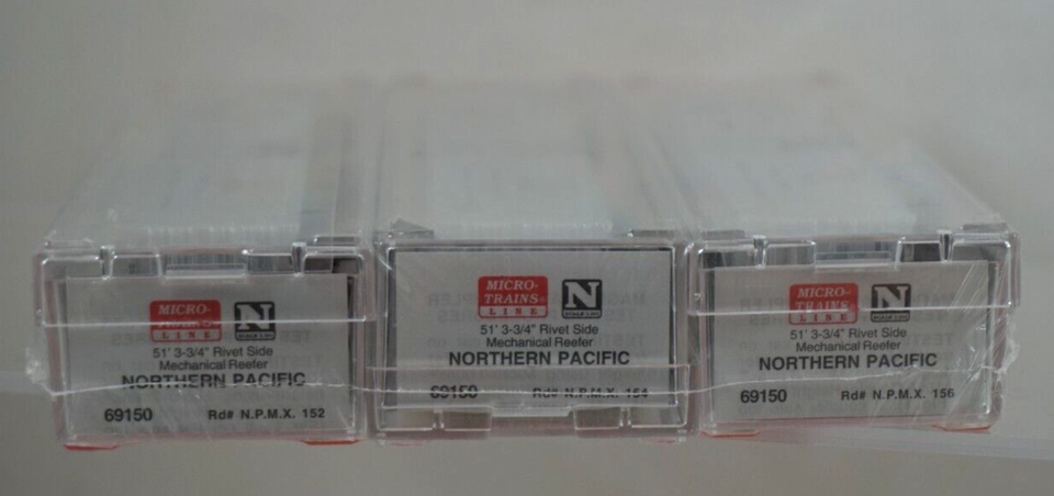 NOS Micro-Trains NORTHERN PACIFIC N Scale Reefer Car Set - 69152 | eBay