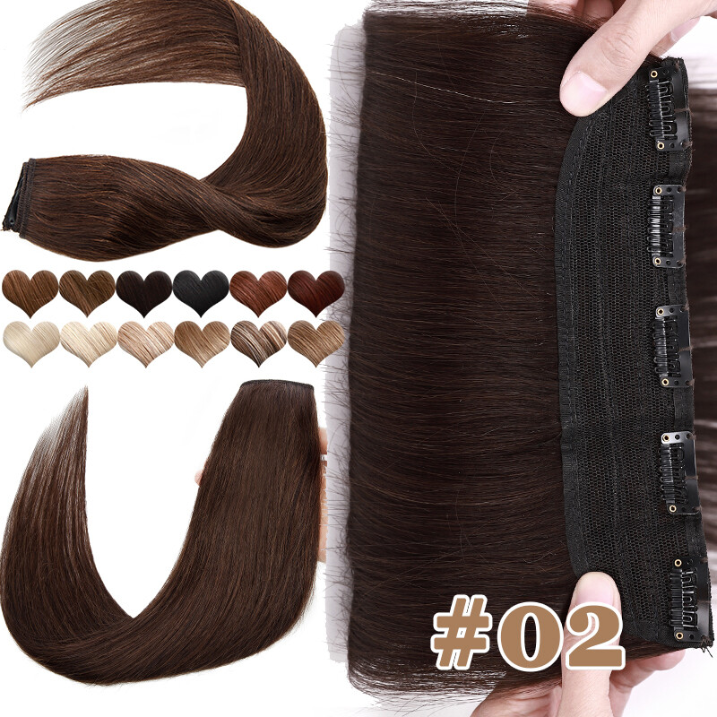 HIGHLIGHT One Piece Clip in Human Hair Extensions 3/4 Full Head Remy ...