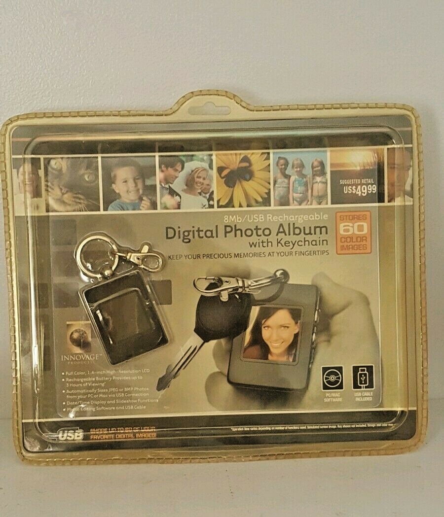 Digital Photo Album Keychain 8mb / USB rechargable 60 color images | eBay