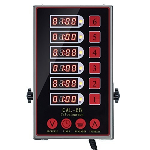 YOOYIST Commercial 6 Channels Timer Cooking Timers Loud Alarm Reminder ...