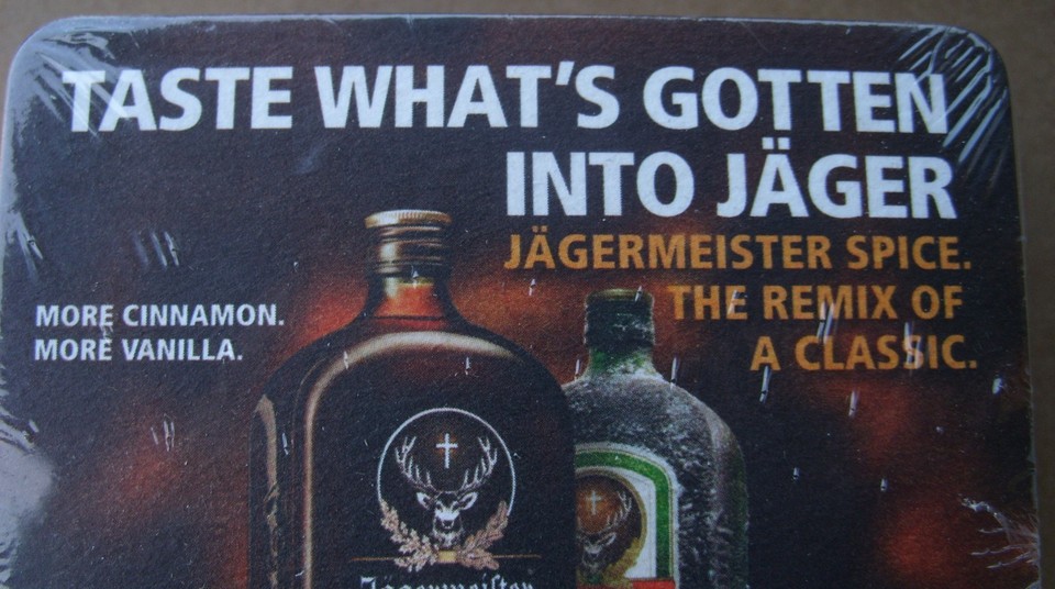 (20) JAGERMEISTER - "JAGER SPICE" PROMOTIONAL CARDBOARD DRINK COASTERS ...