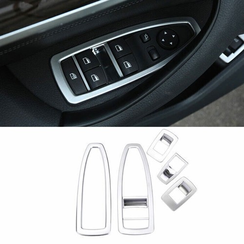 Fit For BMW X1 F48 2016-2022 Matte Silver Door Window Switch Lift Frame ...