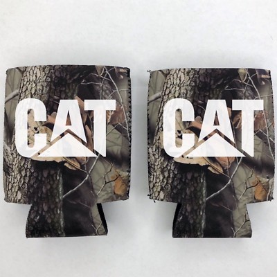 2 CAT Caterpillar Fan Beer Can Cooler Coozie Koozie CAMO Gift QTY 2 | eBay