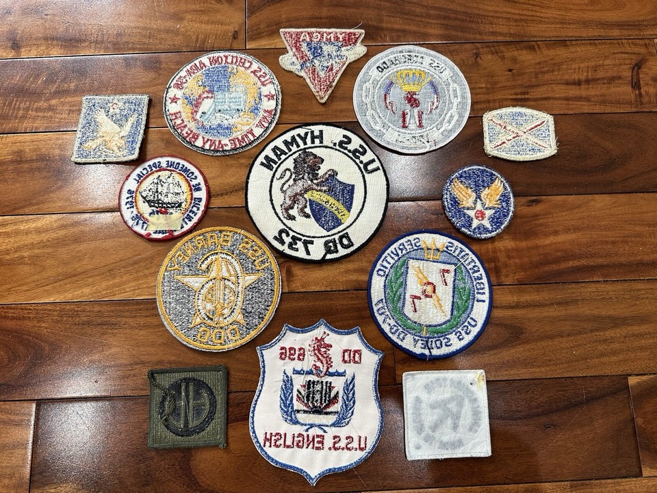 Vintage Original Military Patches Lot Of 13 Authentic WWII, Navy ...
