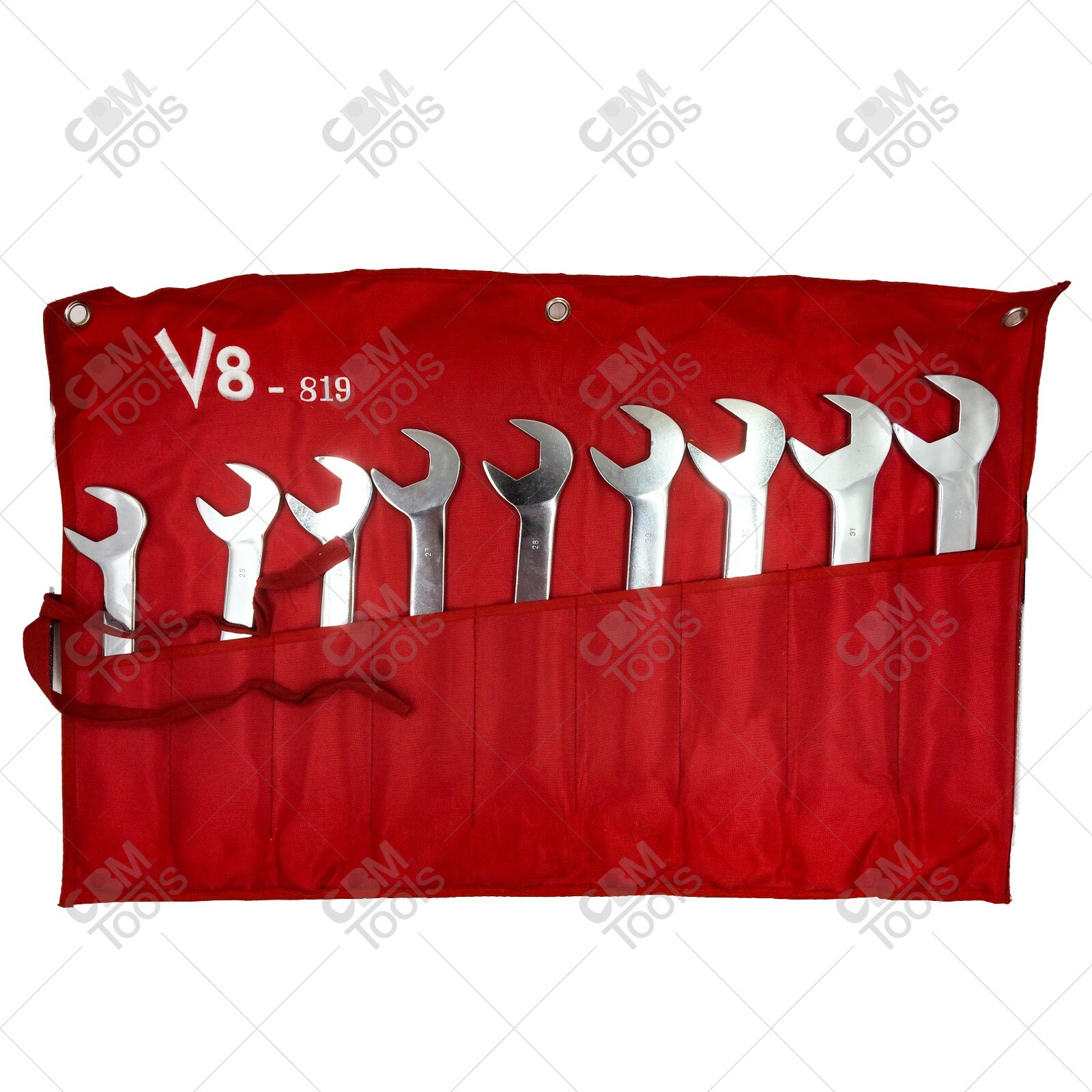 V8 Tools 819 9 Piece Metric Jumbo Angle Head Wrench Set | eBay