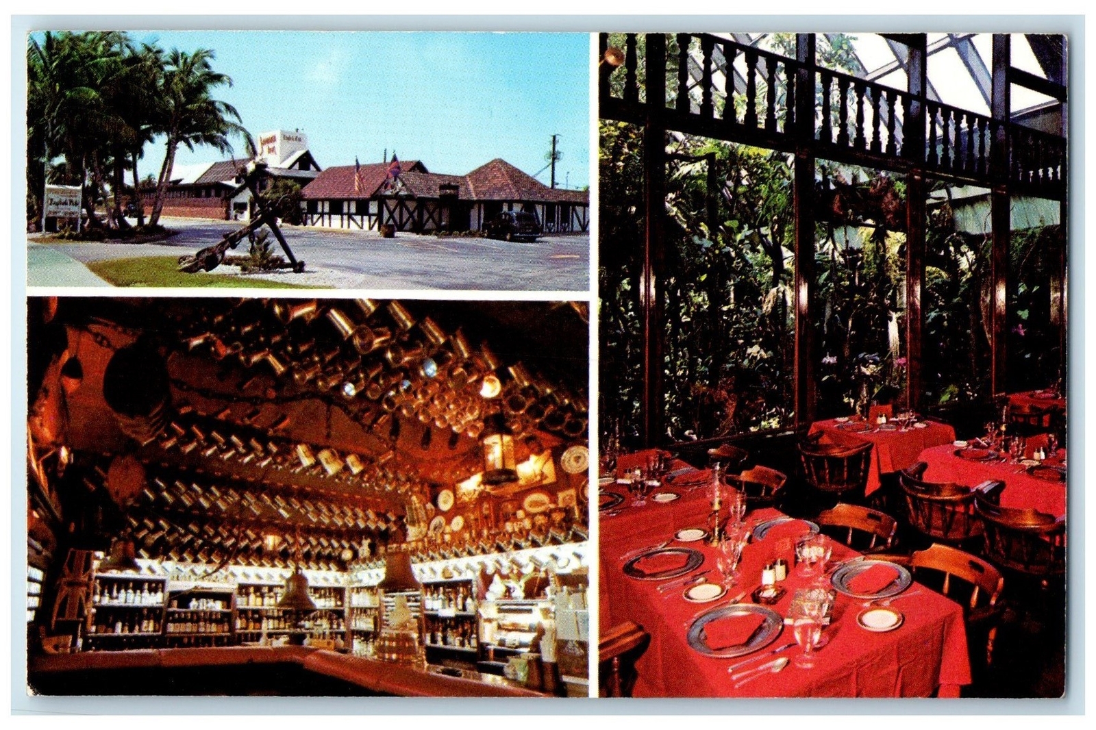 c1950's Jamaica Inn The English Pub Restaurant Key Biscayne Florida FL ...