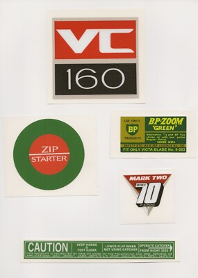 Victa VC Mark 2 160 Two Stroke Vintage Mower Repro Decals | eBay Australia