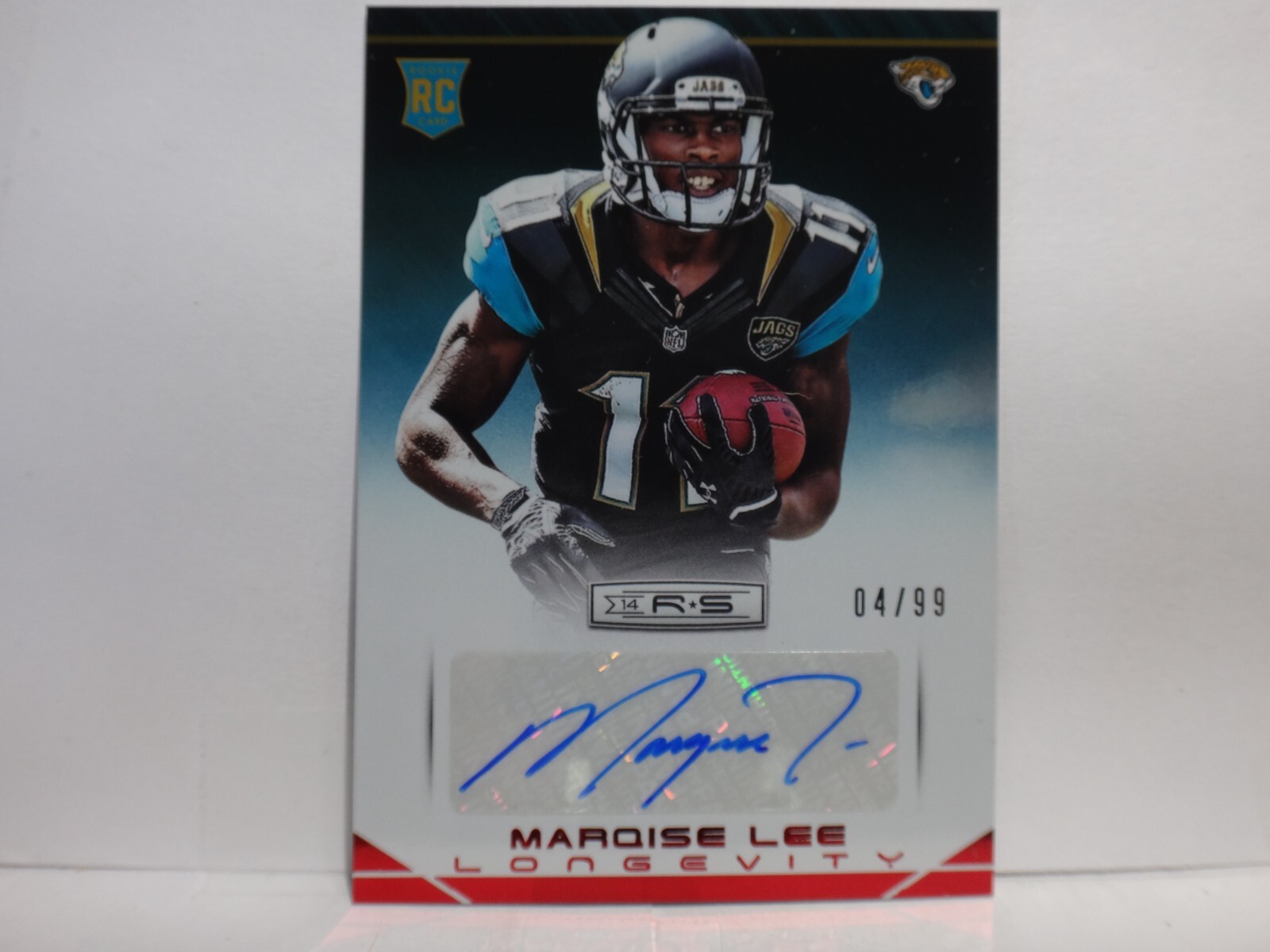2014 Rookies & Stars Longevity Ruby Signatures /99 Marqise Lee Rookie ...