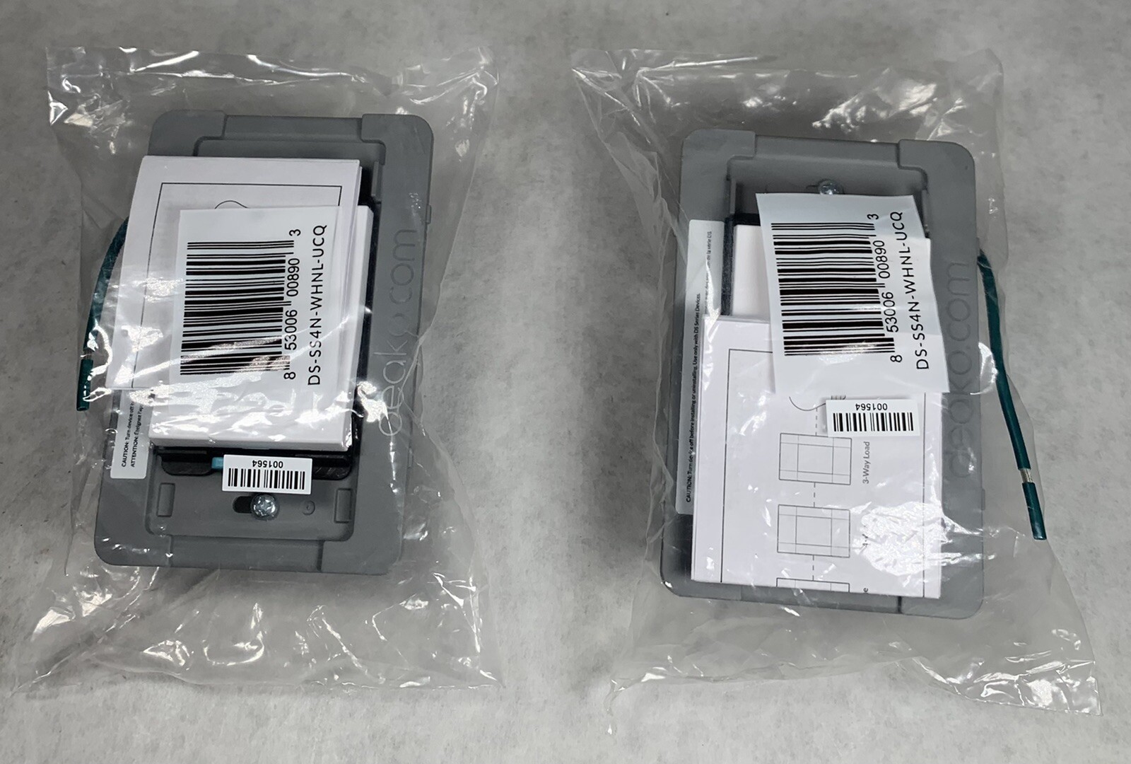 NEW (Lot of 2) Deako 1-Gang Backplate Simple Rocker Switch, DS-SS4N ...