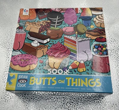 Ceaco - Brian Cook - Butts on Things - Sweet Cheeks - 500 Piece Jigsaw ...