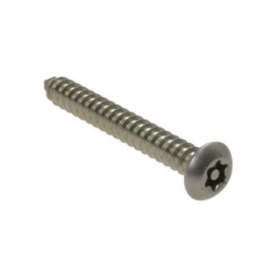 Qty 2 Button Post Torx 14g x 1-1/2 Stainless T27 Self Tapping Security ...