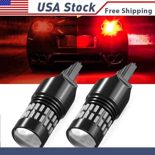 2PC AUXITO 3156 4057 3157 Break LED Tail Stop Light Singal Bulb RED ...