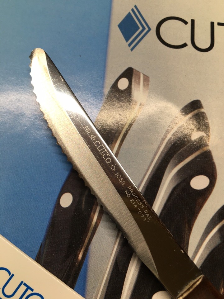 CUTCO 1059 Table/Steak Knife Sharp!DDEdge Classic Brown Factory Fresh ...