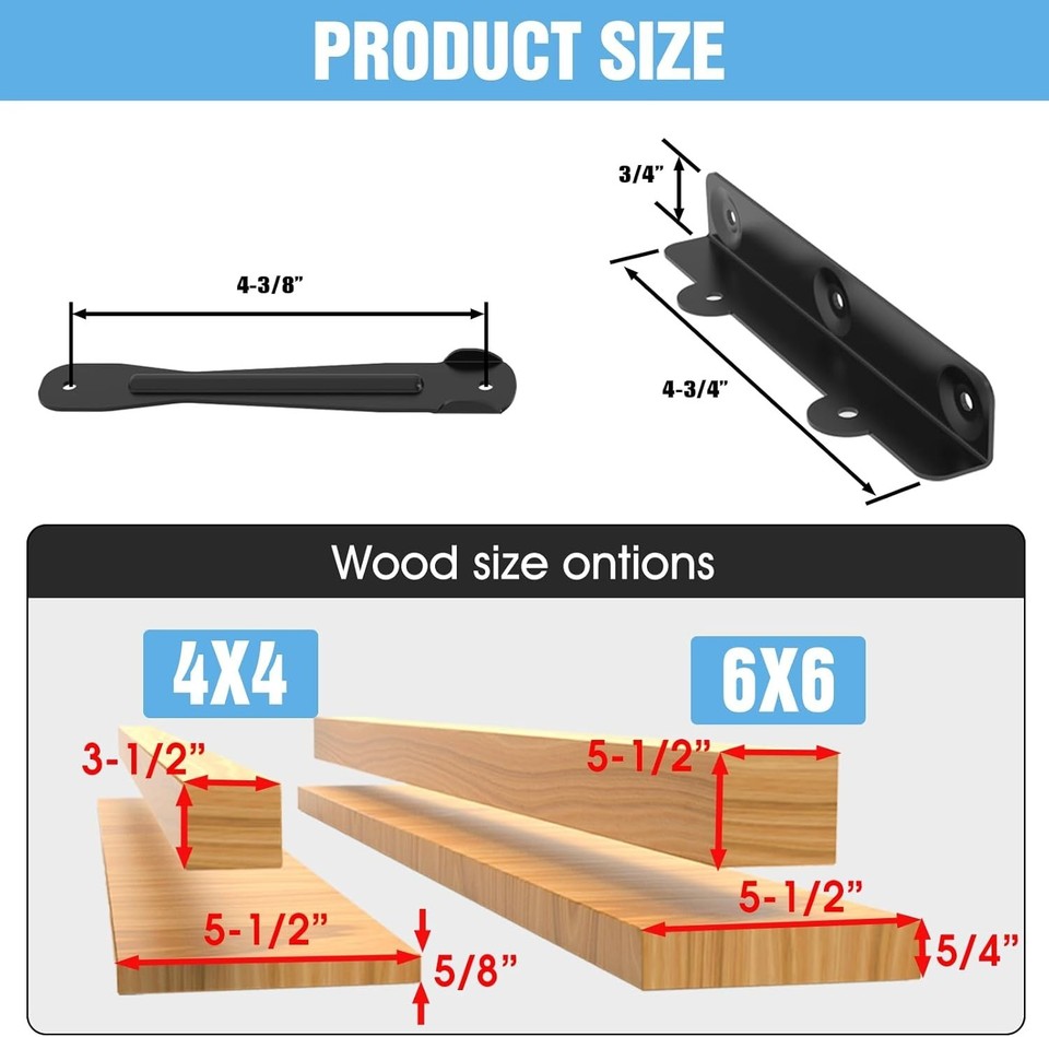 Louver Hardware Kit, Deck Sunblind System Brackets, DIY Fence Shutters ...