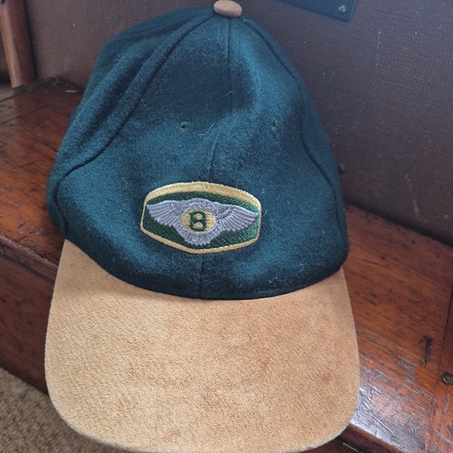 Bentley Collection Official Embossed Logo Baseball Cap wool and suede ...