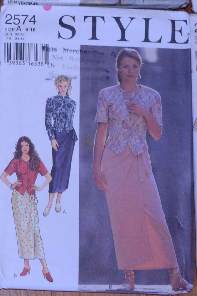 Style Brand Sewing Patterns Womens Girls Kids Craft Multi-Sizes Variety ...