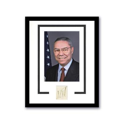 Colin Powell AUTOGRAPH General Signed Photo Framed 11x14 Matted Display ...