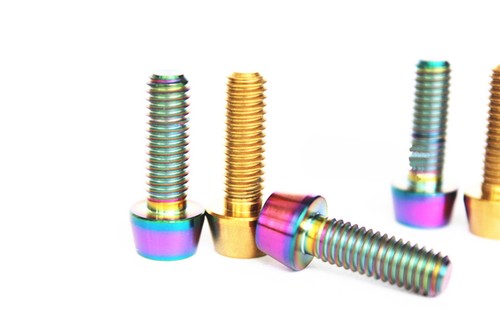 6pcs Titanium Ti M5 x 15 mm Conical Head Allen Wrench Bolts Screws For ...