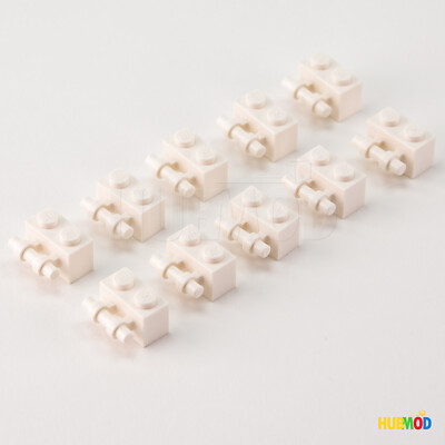Lot of 10 LEGO White 30236 Modified Brick 1x2 with Bar Handle on Side ...