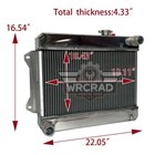 Aluminum MT Radiator For 1972-1975 1973 1974 Jensen Healey CC7454 2.0L ...
