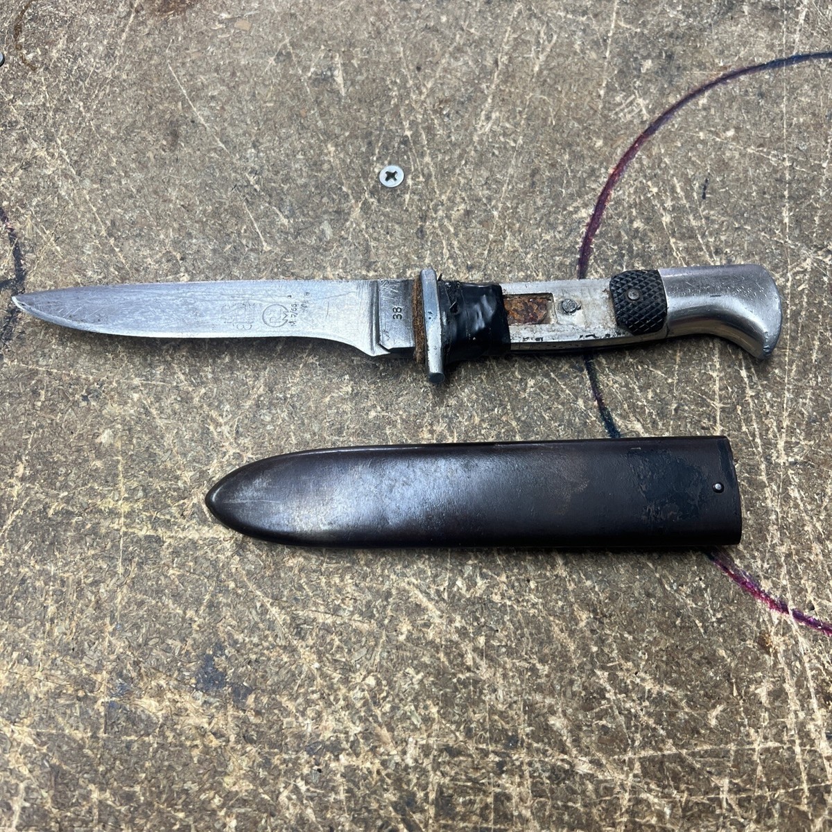 Vintage WW2 Era Eickhorn Solingen RZM M7/66 38 Combat Knife Vintage WW2 Era Eickhorn Solingen RZM M7/66 38 Combat Knife