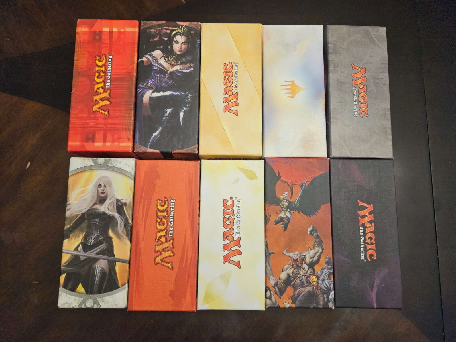 MTG Empty Fat Pack Lot #2 of 19 (10 different boxes) Variety Vintage ...