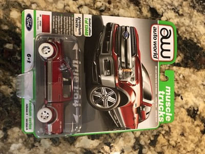 AW Auto World Ultra Red Chase Car 2019 FORD F-150 Lariat Muscle Trucks ...