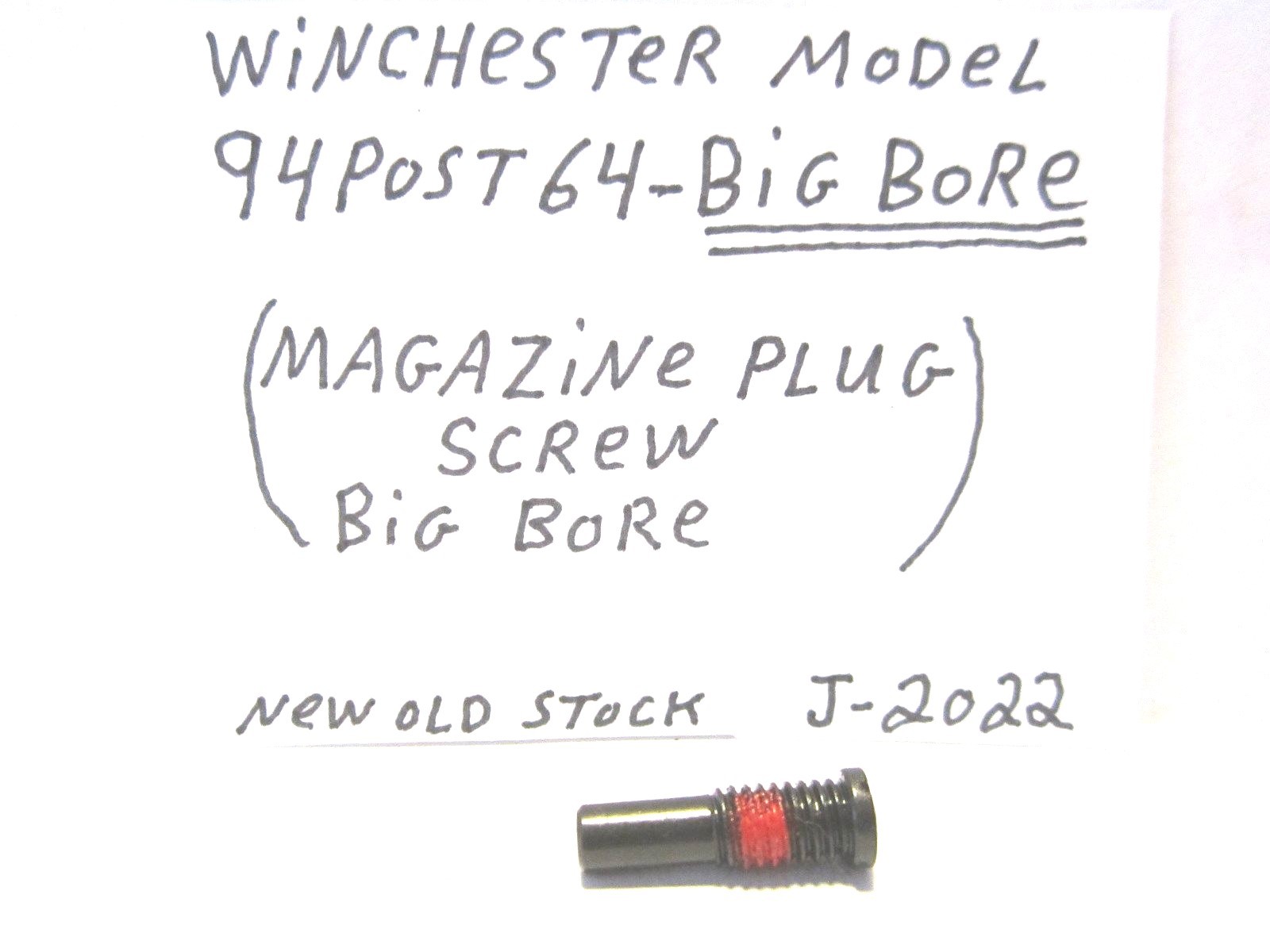 WINCHESTER 94 POST 64. (MAGAZINE PLUG SCREW-FOR BIG BORE) (J-2022) | eBay