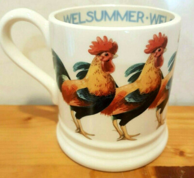 Emma Bridgewater Mug Welsummer Chicken Rooster Cockerel Half Pint ...