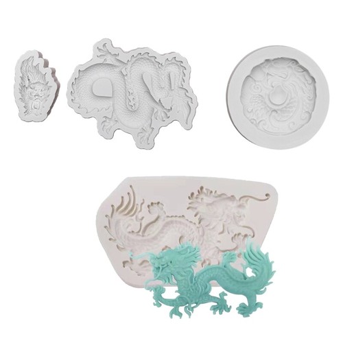 Zodiac-Dragon Cake Cupcake-Topper Decorating Tools Epoxy Resin Mold DIY ...