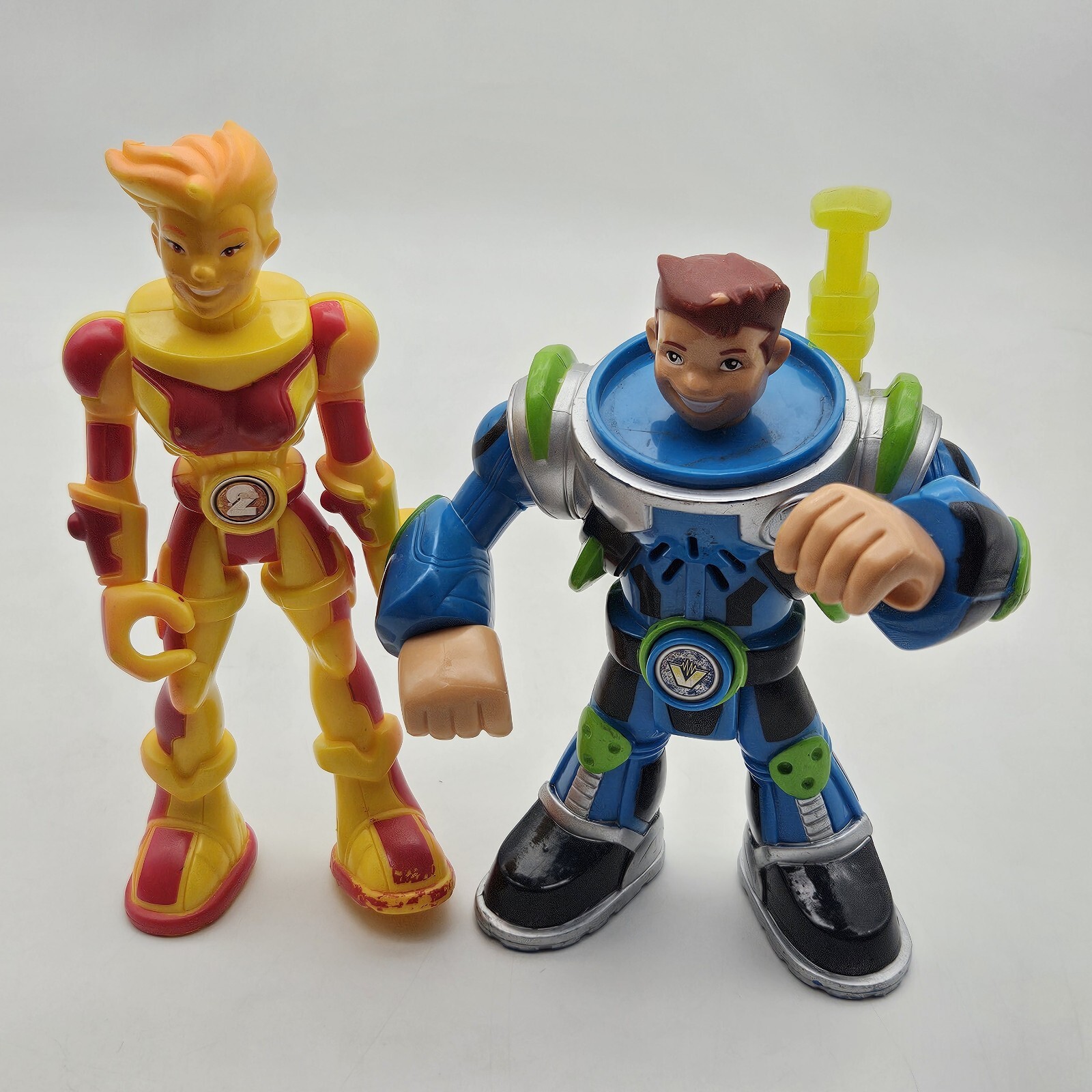 Fisher Price Planet Heroes Lot Of 2: Earth Ace, Venus Dazzle Figures Mattel 2007 | eBay