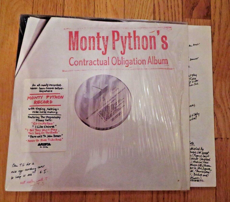 3 Vintage MONTY PYTHON'S Albums~ LIVE, Contractual Obligation ...