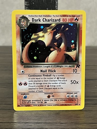 Dark Charizard 4/82 Holo Rare Team Rocket Pokemon Card WOTC LP-NM | eBay