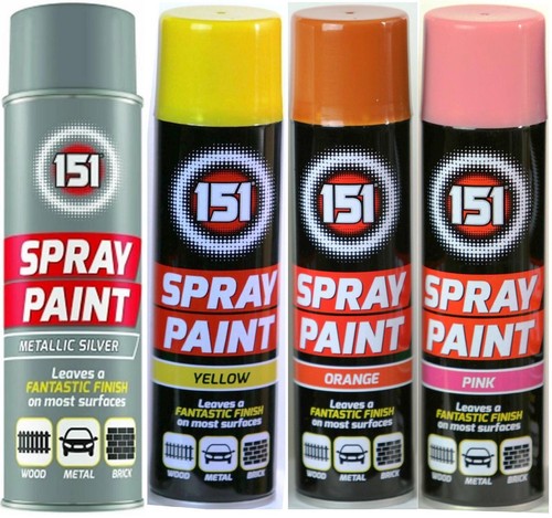 151 Aerosol Gloss Spray Paint A Fantastic Finish On Most Surfaces 250ml ...