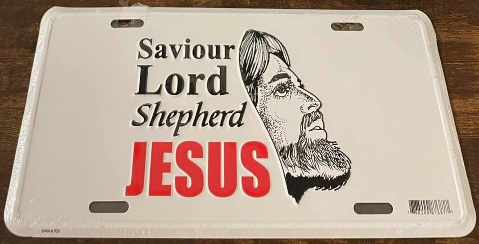 Saviour Lord Shepherd Jesus Booster License Plate Church Clergy Pastor ...
