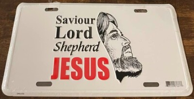Saviour Lord Shepherd Jesus Booster License Plate Church Clergy Pastor ...