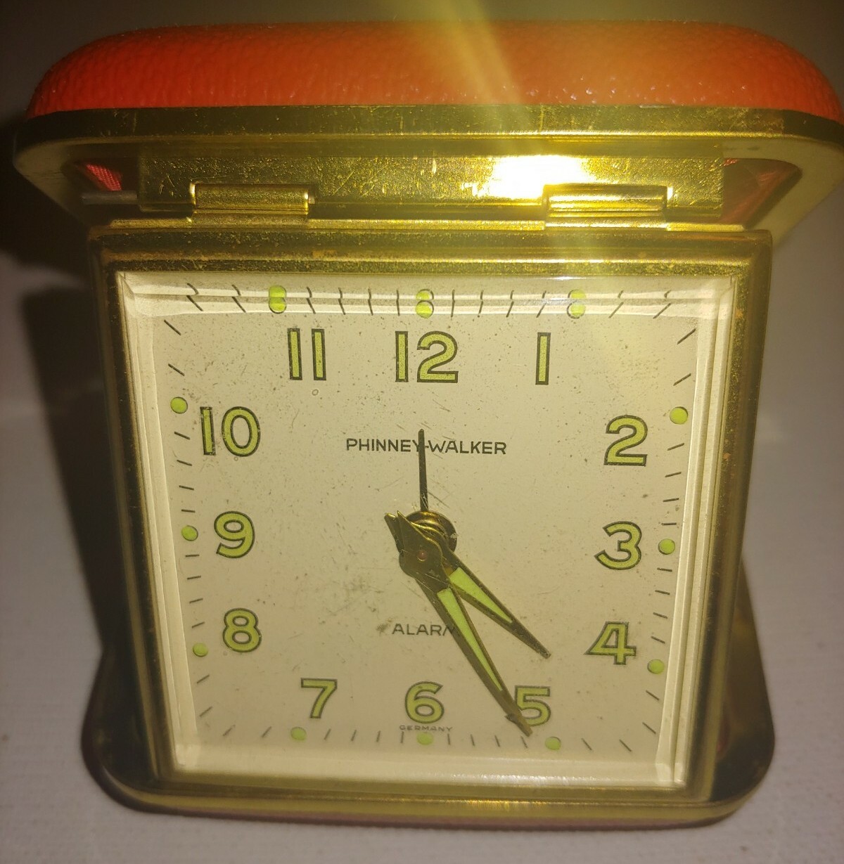 Vintage German Phinney Walker Travel Alarm Clock In Case | eBay