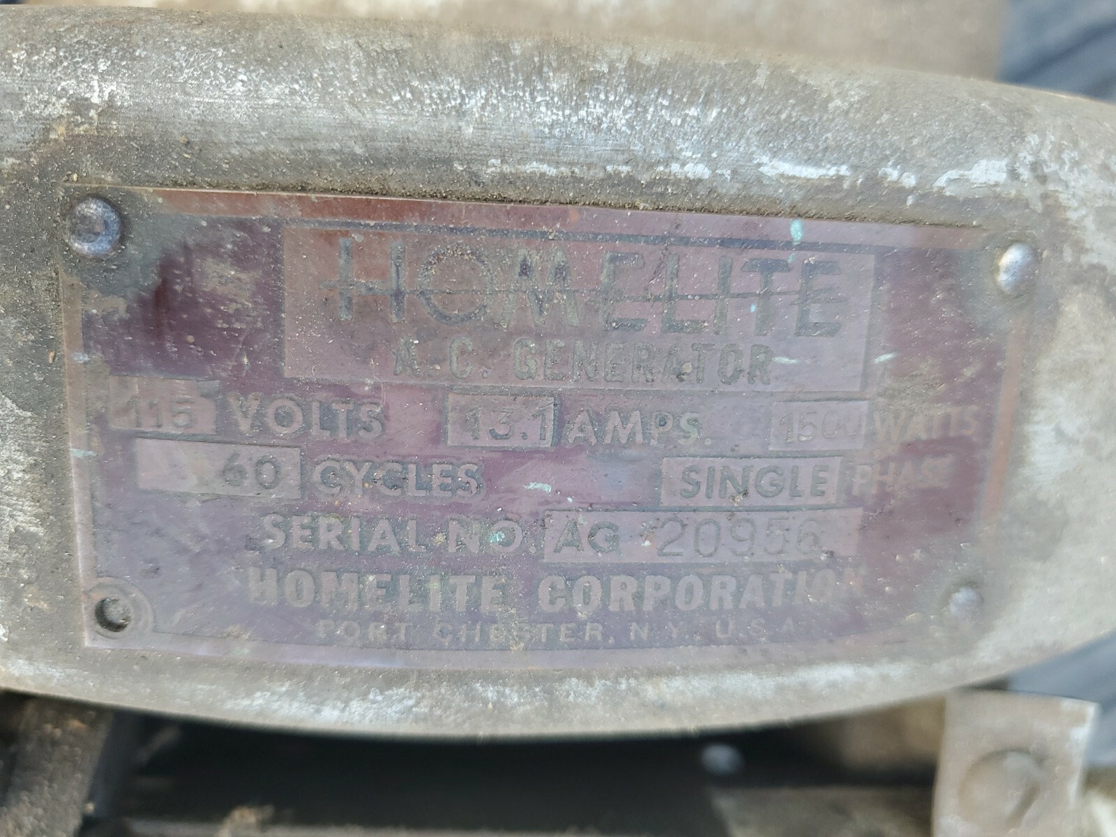 HOMELITE Vintage 1500 Watt AC Generator | eBay