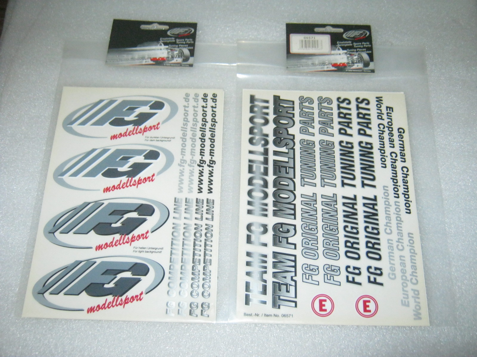 Aufkleber FG 6571 Set NEU f. Sammler Gröschl Team Competition ...