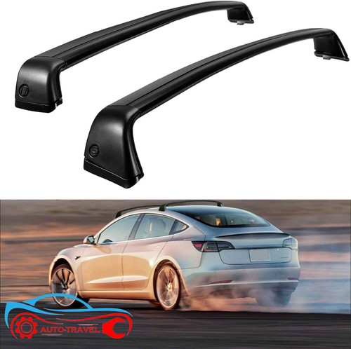 Lockable Roof Rack Rails Cross Bar Luggage Carrier For Tesla Model 3 ...